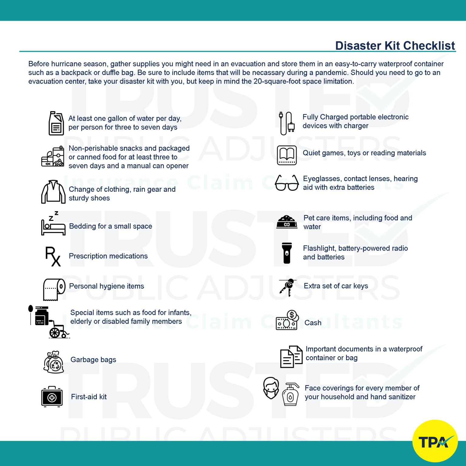 Hurricane Disaster Checklist - Trusted Public Adjusters of Florida